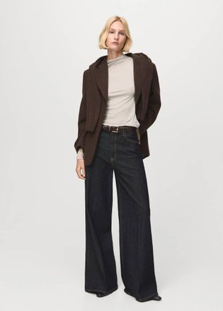 Mango Shirt mit Rollkragen sandfarben - Damen - XXS - MANGO