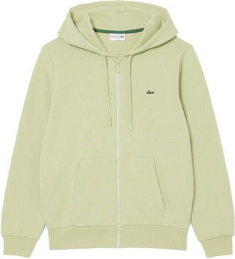 Lacoste Sweatshirt zipp&eacute; classic fit molleton vert