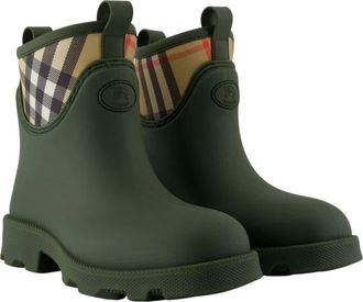 Burberry Femme, Chaussures, Vert, Taille: 36 EU Marsh Heeled Rain Bottes