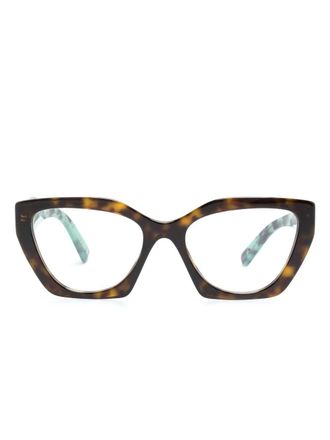 Prada lunettes de vue PR 09YV à monture carrée - Vert