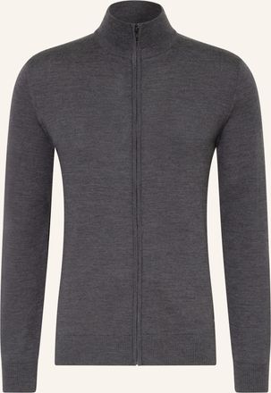 Joop Strickjacke Davis Aus Merinowolle grau
