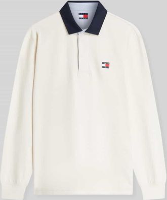 Tommy Jeans Regular Fit Rugbyshirt aus reiner Baumwolle