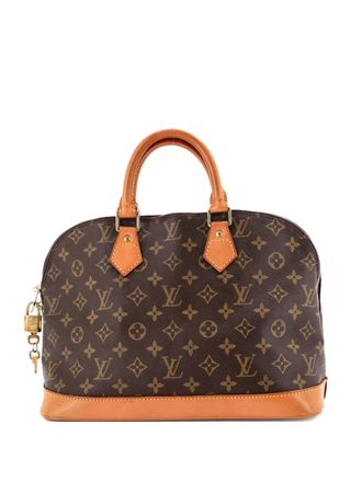 Louis Vuitton sac &agrave; main Vintage Alma Handbag en toile monogramm&eacute;e PM - Marron