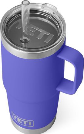 Yeti Rambler Trinkbecher Mit Trinkhalmdeckel, Ultramarine Violet, 25 oz (739 ml)
