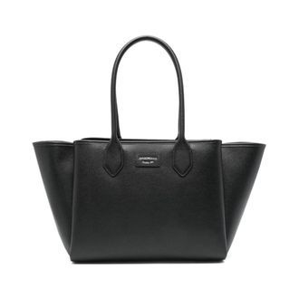 Emporio Armani Schwarze Lederhandtasche - - Bags - Damen - Schwarzk - ONE SIZE