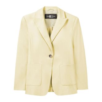 Luisa Cerano Femme, Vestes, Jaune, Taille: 46 FR Blazer au Style &Eacute;l&eacute;gant