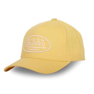 Von Dutch Casquette Homme & Femme Ajustable, Casquette Baseball Originale et Confortable, Jaune Taille TU