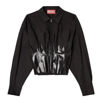 Diesel Femme, Vestes, Noir, Taille: 38 FR Denim Jacket