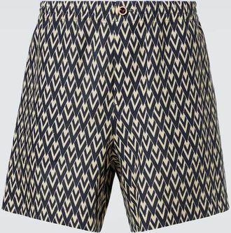 Valentino Bermuda Toute La V en lin