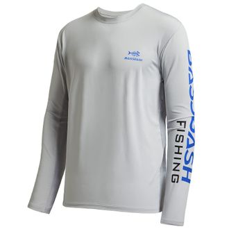 Bassdash Angeln T-Shirt Fishing Langarm Wasser UPF 50+ Shirt Rashguard Angelbekleidung UV Sonnenschutz
