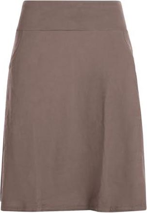vishes Vêtements alternatifs - Jupe pour femme - Longueur genou - Coton bio - Taille large - Jupes en jersey basique, kaki, 38