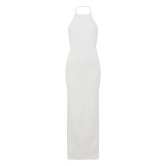 Jacquemus Tablier Midi Kleid - - Dresses - Damen - Wei&szlig; - XS