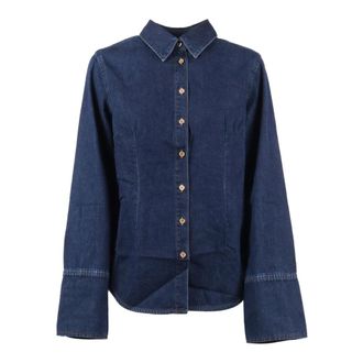 7 For All Mankind Damen, Blusen & Hemden, Blau, SGr&ouml;&szlig;e