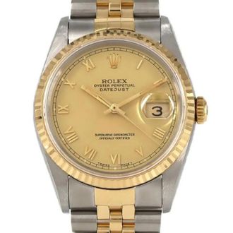 Rolex Pre-owned Datejust 16233 - Homme - Pre-owned - Jaune - Taille: ONE Size