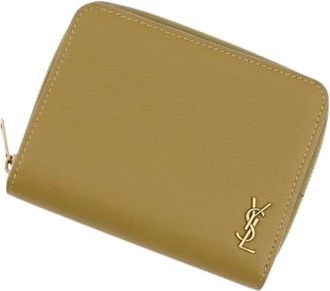 Saint Laurent Portefeuille Pre-owned (bi-pli) - Femme - Pre-owned - Vert - Taille: ONE Size