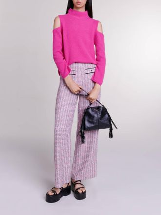 Maje Kaschmirpullover - Rosa Fuchsia - Gr&ouml;&szlig;e 32 - Maje