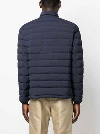 Herno Womens Padded Down-Feather Jacket Blue Aw23 M
