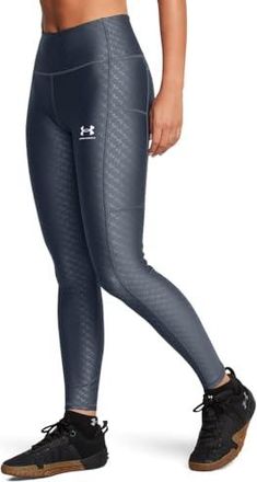 Under Armour Legging en relief gris pour femme, gris, 36-38