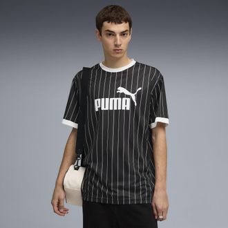 Puma Essentials Gestreiftes Trikot Herren, Accessoires, Schwarz, L