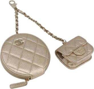 Chanel Porte-cl&eacute;s Vintage Pre-owned - Femme - Pre-owned - Jaune - Taille: ONE Size