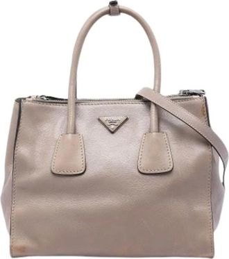 Prada Pre-owned Twin Pocket Satchel - Femme - Pre-owned - Beige - Taille: ONE Size