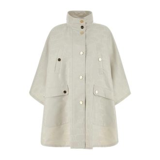 Max Mara Poncho Ombre - - Jackets - Damen - Wei&szlig; - ONE SIZE