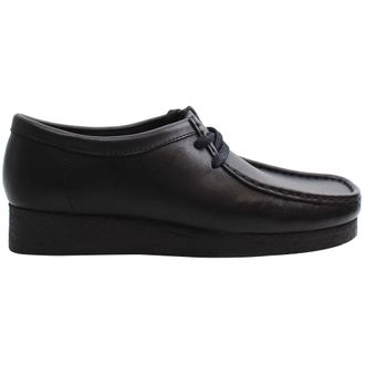 Clarks Wallabee Damen schwarze Stiefel
