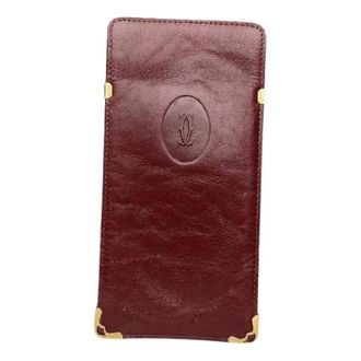Cartier Portefeuille en cuir Pre-owned - Femme - Pre-owned - Rouge - Taille: ONE Size