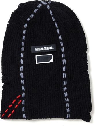 Neighborhood Gerippte Balaklava - Schwarz