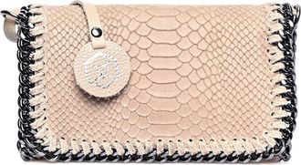 Luisa Vannini Beige Rindsledertasche