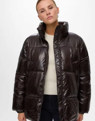 Vero Moda Sabrina veste courte &agrave; pression marron