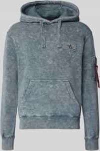 Alpha Industries Relaxed Fit Hoodie aus Baumwoll-Mix mit Logo-Patch