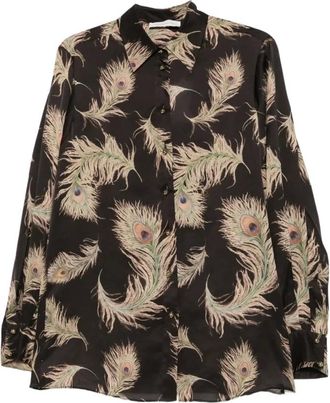Zimmermann Chemise en satin Valiant - Femme - Blouses et Chemises - Noir - Taille: 40 FR