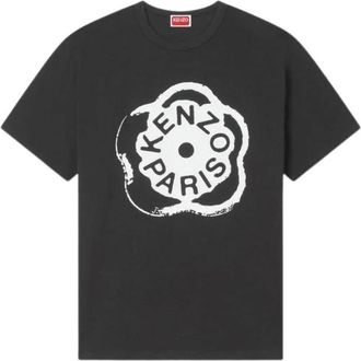 Kenzo Femme, Tops, Noir, Taille: 38 FR T-shirt loose Boke Flower 2.0