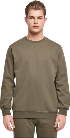 Build Your Brand Basic Crewneck Olive 5XL