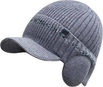 Generic Bonnet Femme Hiver Bonnet Femme Chapeau Femme Hiver Confortable Classique - Sport Automne Hiver avec Cache-Oreilles, Style Casual pour Jogging, V&eacute;lo O