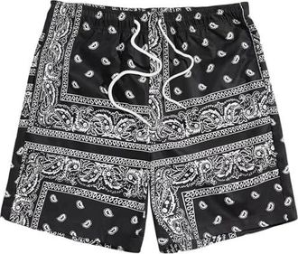 Generic Maillot De Bain Homme - Short De Bain Piscine Maillots Grande Taille Boxer Court Shorts Camouflage Noir Calecon Confortable Mens Swimming Trunks Natat