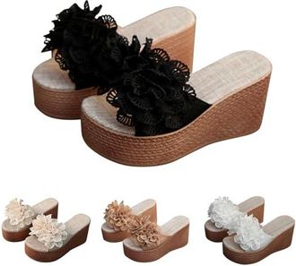 Generic Sandales de r&eacute;cup&eacute;ration pour femme avec soutien de la vo&ucirc;te plantaire confortable - Orth&egrave;ses &agrave; bout ouvert - Antid&eacute;rapantes - Plateforme &eacute;paisse - Ch