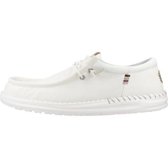 Hey Dude Homme, Chaussures, Blanc, Taille: 42 EU Laced Chaussures