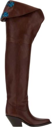 Chlo&eacute; Botte Azelan Montante - Femme - Chaussures - Brun - Taille: 36 EU
