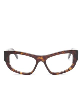Balenciaga lunettes de vue rectangulaires - Marron