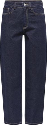 Only Damen Onlemily Hw Mom Crop DNM Bf Mae655, Dark Blue Denim, 31W x 32L