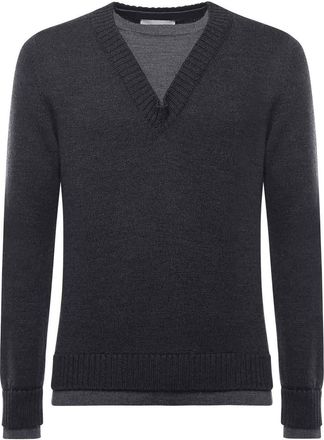 Alpha Studio Pull Col Rond - Gris