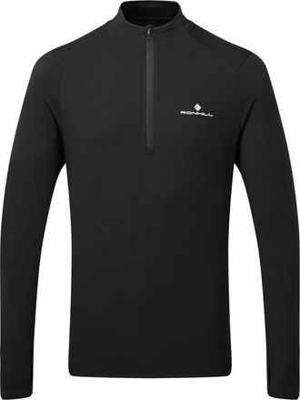 Ronhill Herren Core Thermo-T-Shirt mit 1/2-Rei&szlig;verschluss