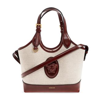 Versace Rivi&egrave;re Kleine Canvas Tote Bag - - Bags - Damen - Beige - ONE SIZE