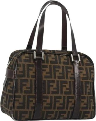 Fendi Sac &agrave; main Pre-owned en toile Zucca - Femme - Pre-owned - Brun - Taille: ONE Size