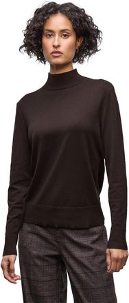 Street One Damen 3015674 Pullover mit Turtleneck, Deep Roast Brown, 36