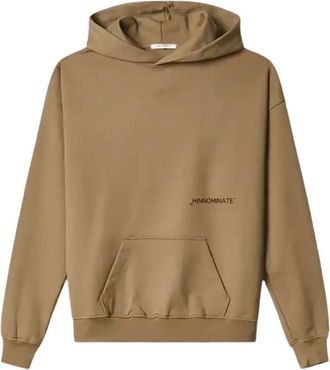Hinnominate Hinnominate, Homme, Sweatshirts et sweats &agrave; capuche, Brun, Taille: M Logo Print Sweat &agrave; capuche