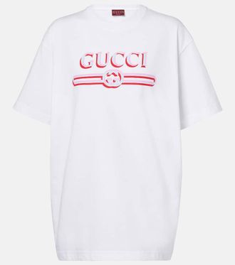 Gucci T-shirt en coton à logo