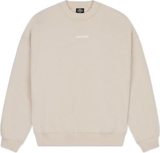 Johnny Urban Sweat Crew Neck Homme & Femme Beige - Carter - Oversize Sweatshirt en Coton - Heavy Basic Pullover - Unisexe Sweat sans Capuche - Classic avec Col Ron